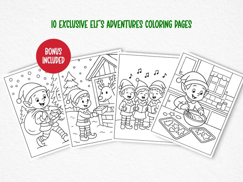 Elf Patrol Christmas Chore Chart | Kids Holiday Activity Kit (printable ...