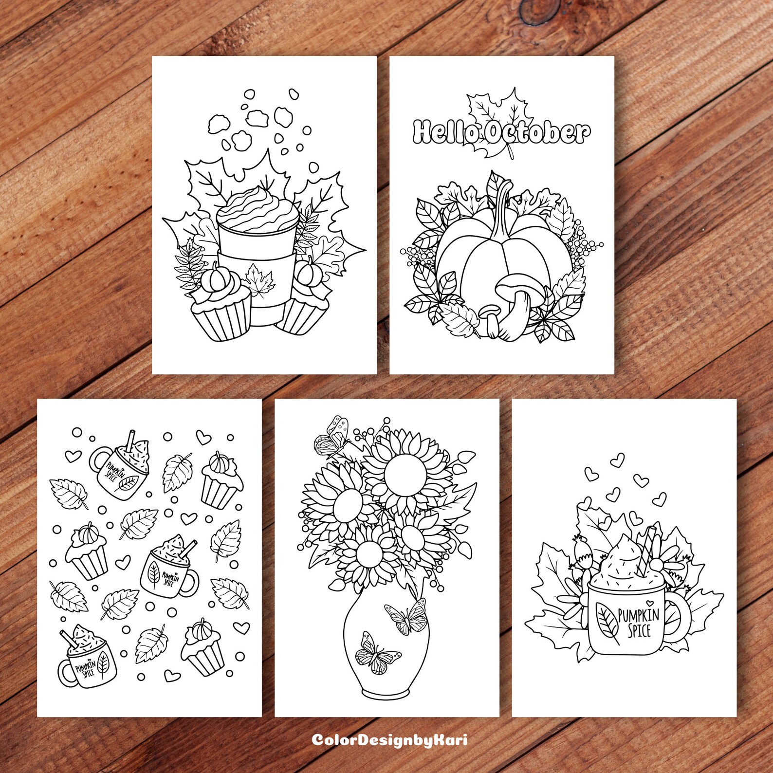 20 Fall Coloring Pages, Fall Coloring, Printable Coloring Pages, Cozy ...