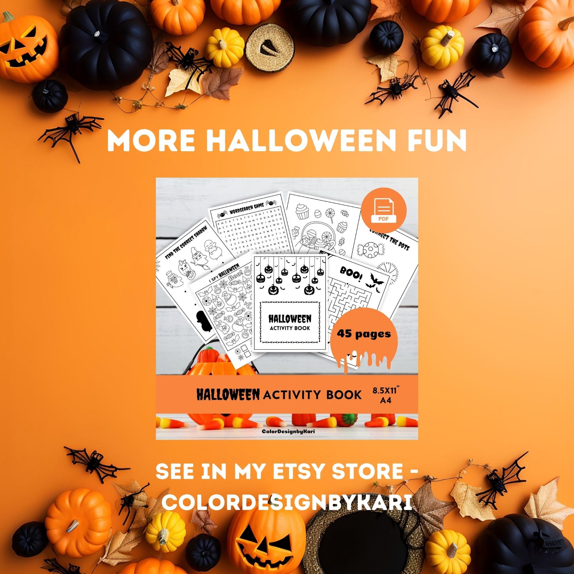 25 Halloween Coloring Pages for Kids, Printable Halloween Coloring ...