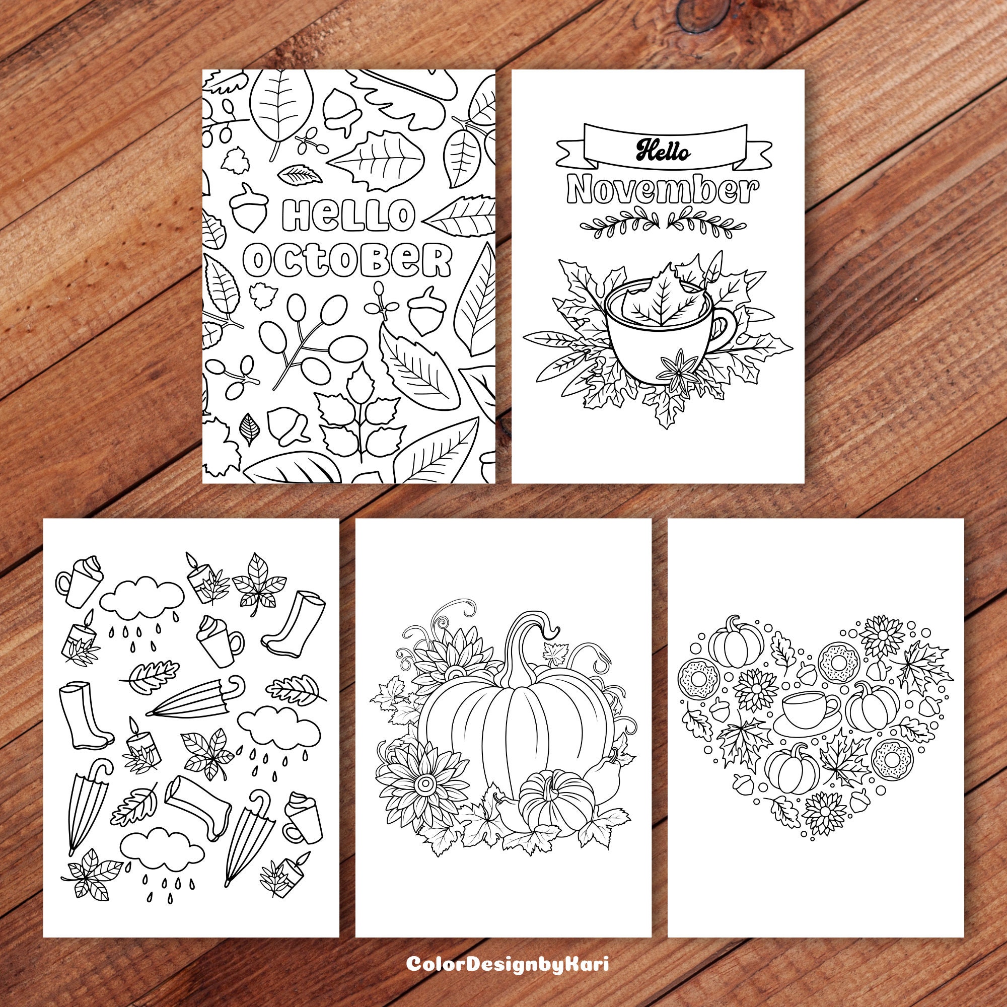 20 Fall Coloring Pages, Fall Coloring, Printable Coloring Pages, Cozy ...