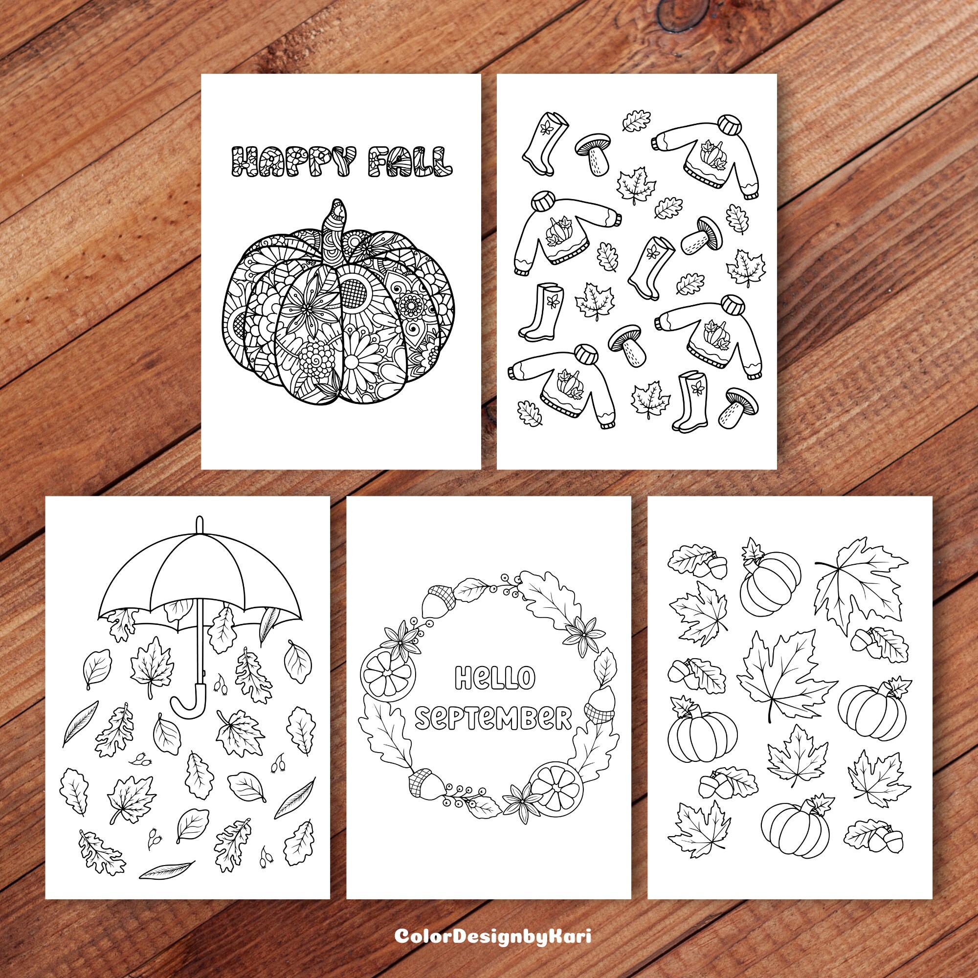 20 Fall Coloring Pages, Fall Coloring, Printable Coloring Pages, Cozy ...