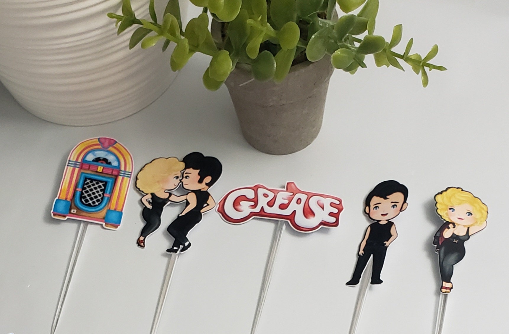 Grease Cupcake Toppers - Etsy