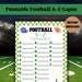 Football Emoji Pictionary Party Game, Printable Football Game, Football ...