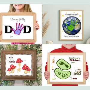 Father's Day Handprint Art: Kids' Craft Keepsake (digital Download) - Etsy
