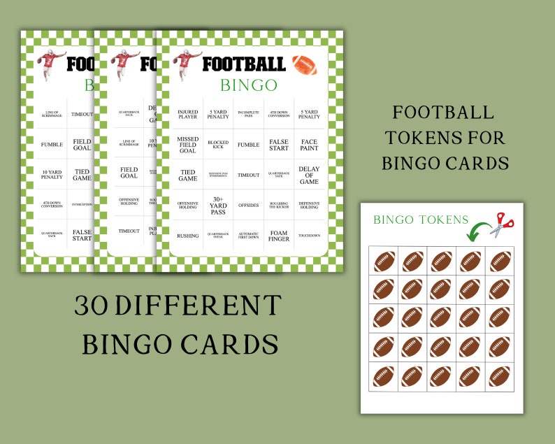 Football Party Game Bundle: 16 Printable Games (PDF) - Etsy