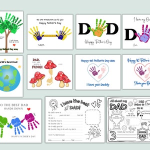 Father's Day Handprint Craft Keepsakes From Children, Precious Gifts ...