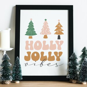 Holly Jolly Vibes PNG, Instant Download Christmas Transparent ...