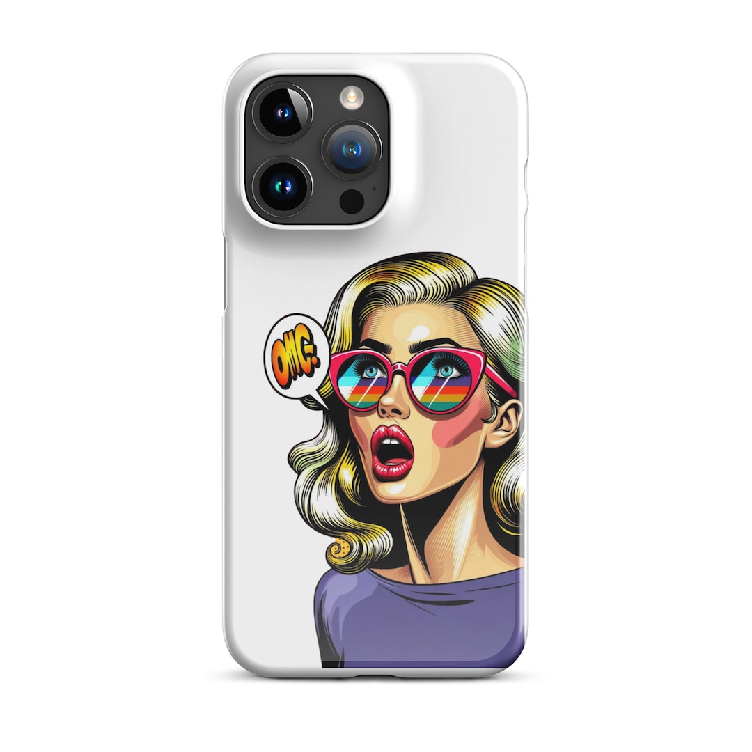 Pop Art Surprise Expression Comic Style Phone Case Iphone® - Etsy