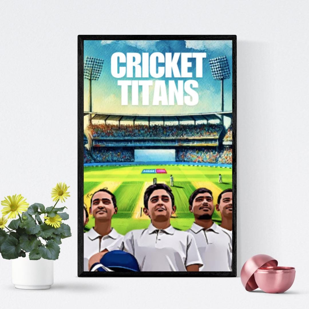 Personalized Cricket Wall Art Custom Sports Poster With Name Unique ...