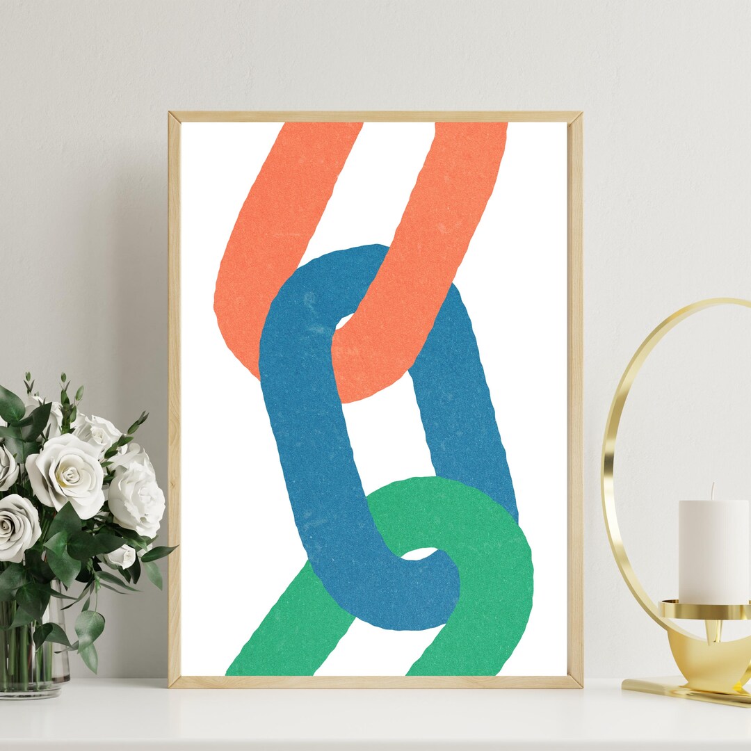 Unity in Colour – Chain Link Art Poster Digital Download - Etsy