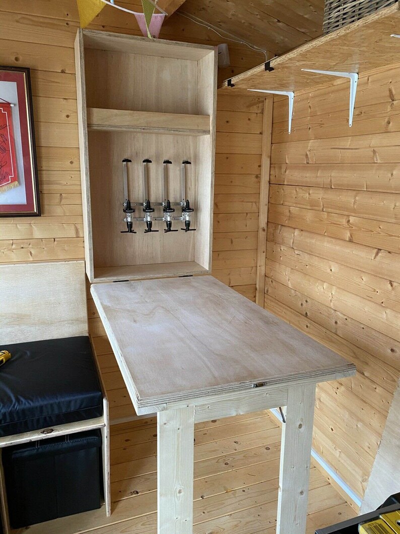Murphy Wooden Bar Cabinet Outdoor / Indoor Bar - Etsy