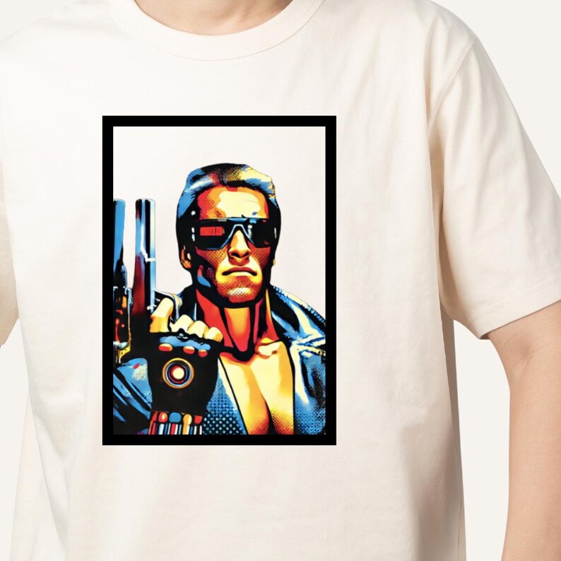 Terminator Style Pop Art PNG | Digital Download for Print on Demand ...