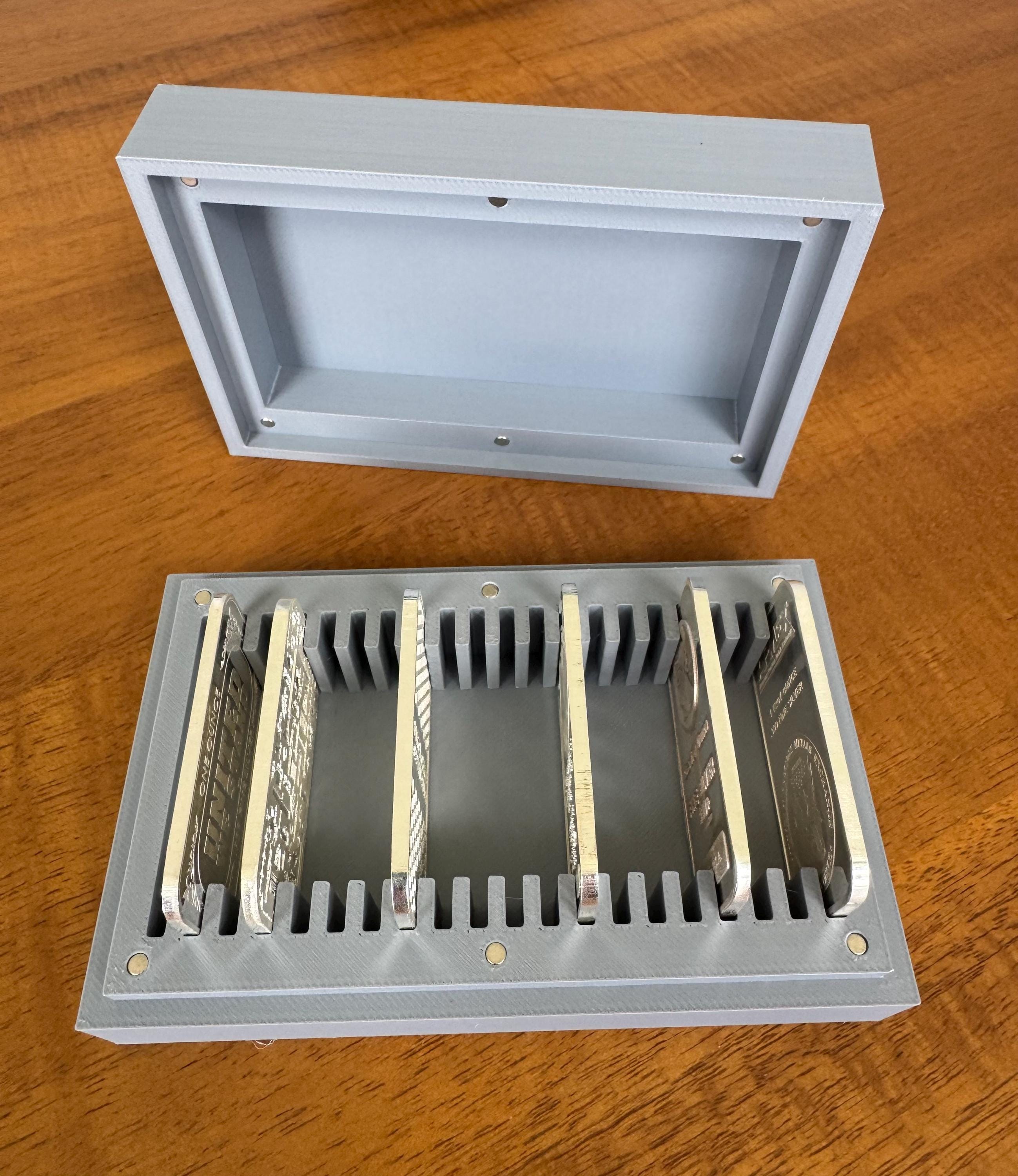 Silver Bar 1oz Storage Box - Magnetic Lid - Multiple Sizes - Etsy
