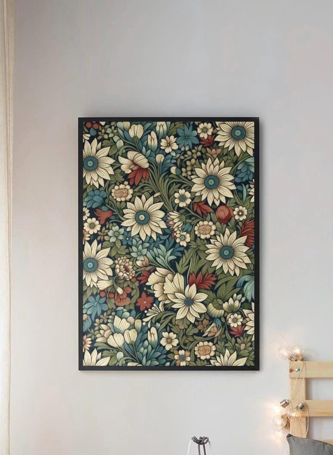 Spring Inspired Wall Art With Flowers, Art Nouveau and Colourful Wall ...