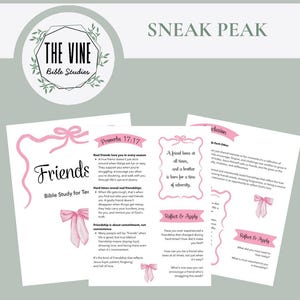 Printable Friendship Bible Study for Teen Girls - Personal Devotions ...