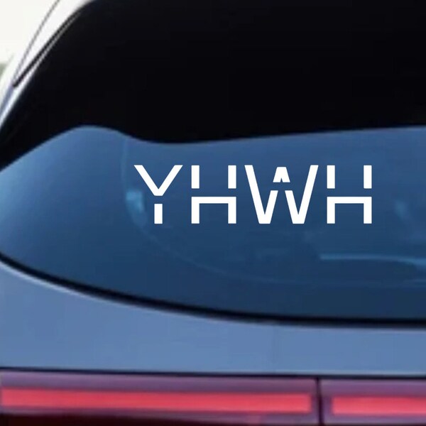 Car Decal Christian Yahweh - Etsy