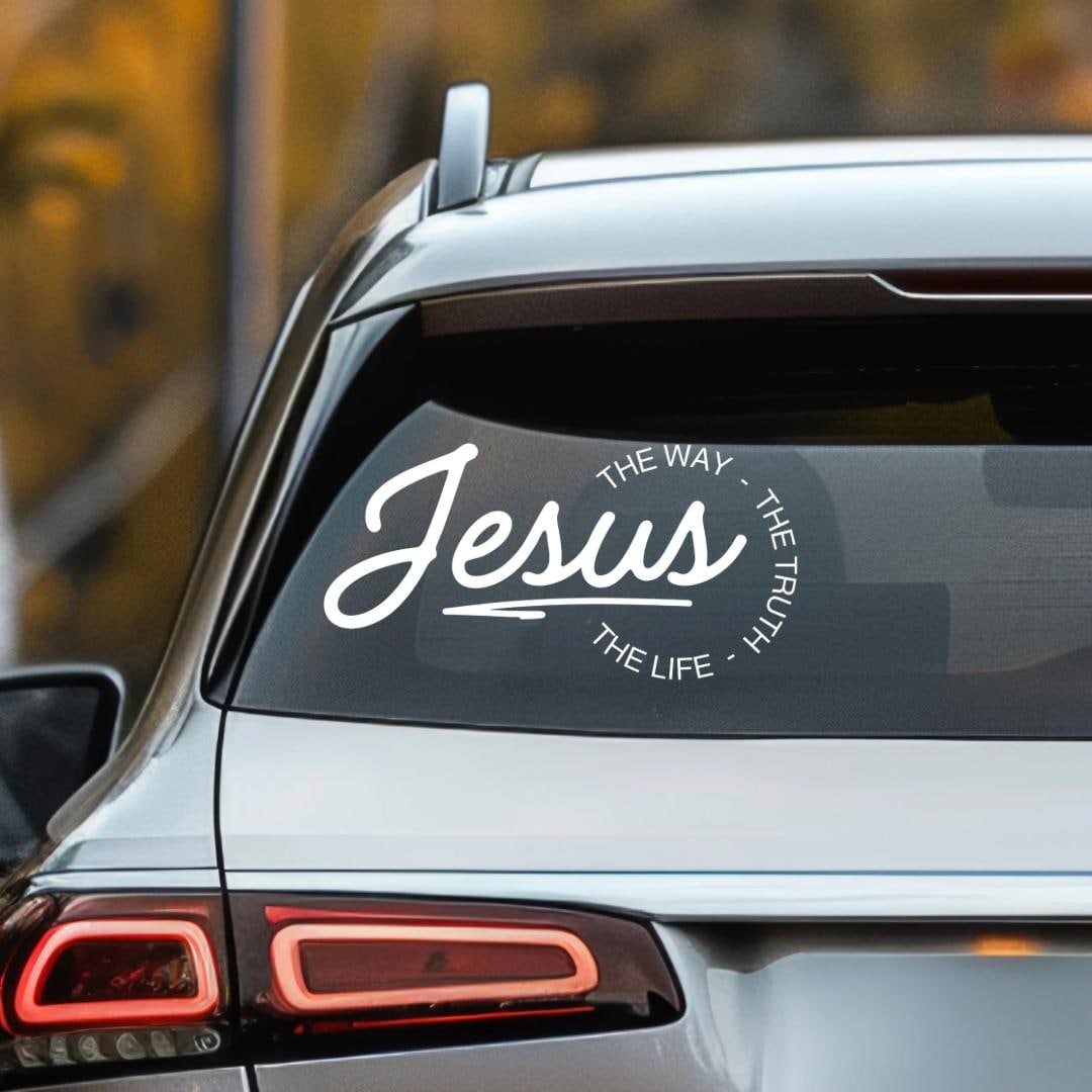 Jesus - the Way, Truth, Life - Car Decal: Christian Vinyl Sticker - Etsy
