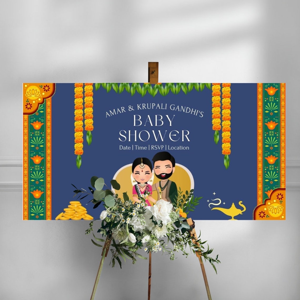 Traditional Indian Home Welcoming Signs: Godh Bharai, Baby Showers ...