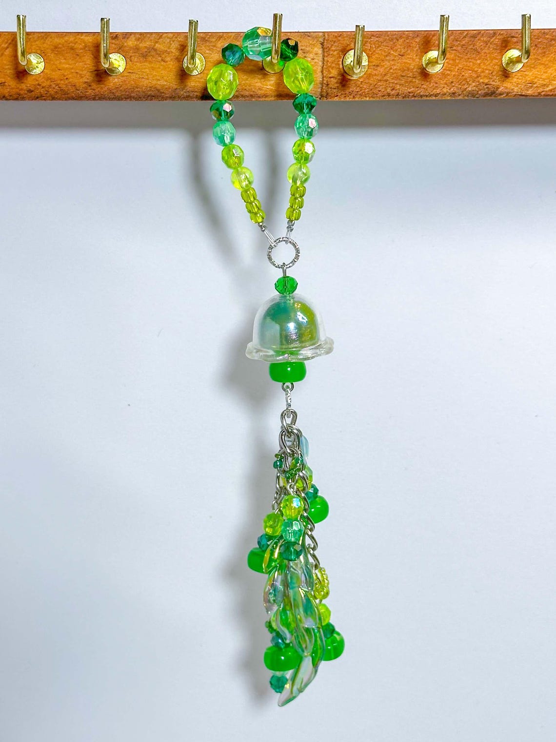 Green Envy Jellyfish Inspired Phone Charm - Keychain - Etsy