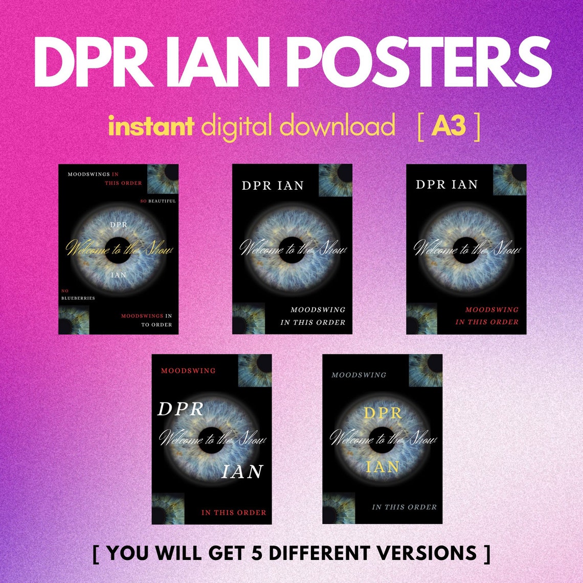 DPR IAN POSTER / Wandkunst / Kpop / Ästhetik / Dpr Live / Dpr Cream ...