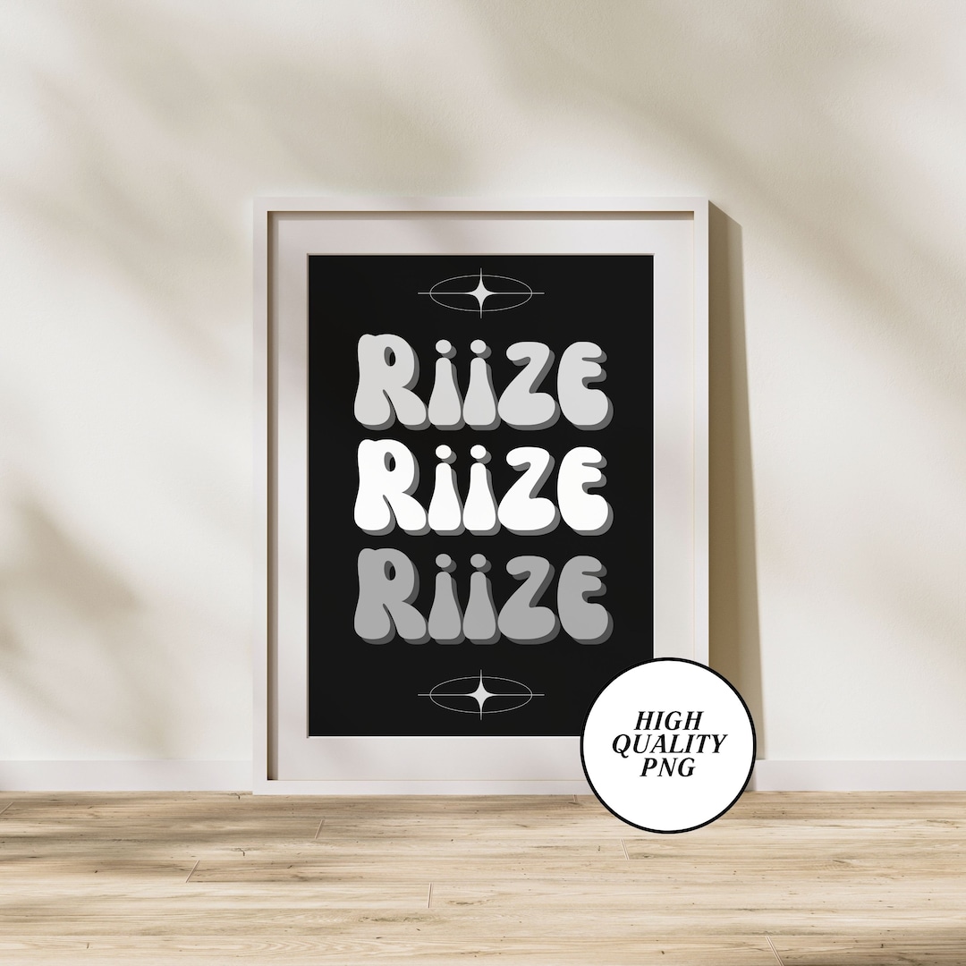 RIIZE POSTER GRAY / Kpop Room Decor / Osaki Shotaro / Song Eunseok ...