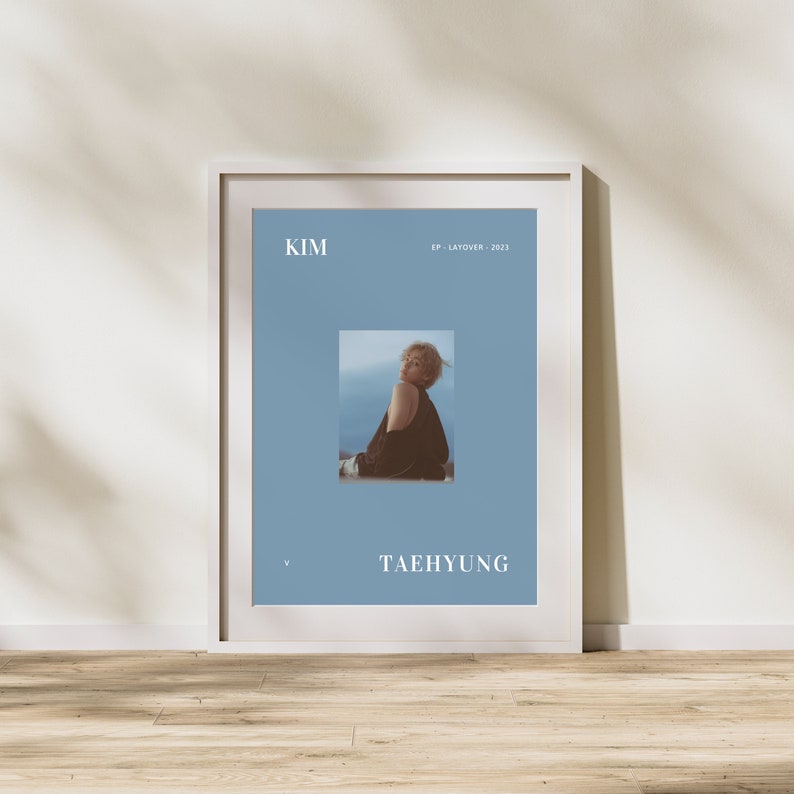 V LAYOVER POSTER / Kim Taehyung / Bts / Army / Music / Wall Art ...