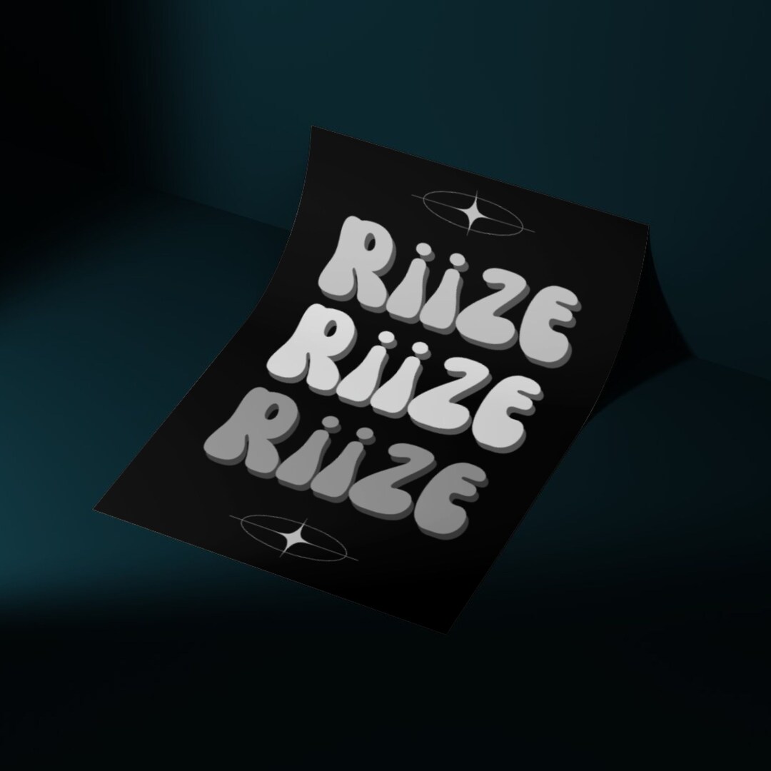 RIIZE POSTER GRAY / Kpop Room Decor / Osaki Shotaro / Song Eunseok ...