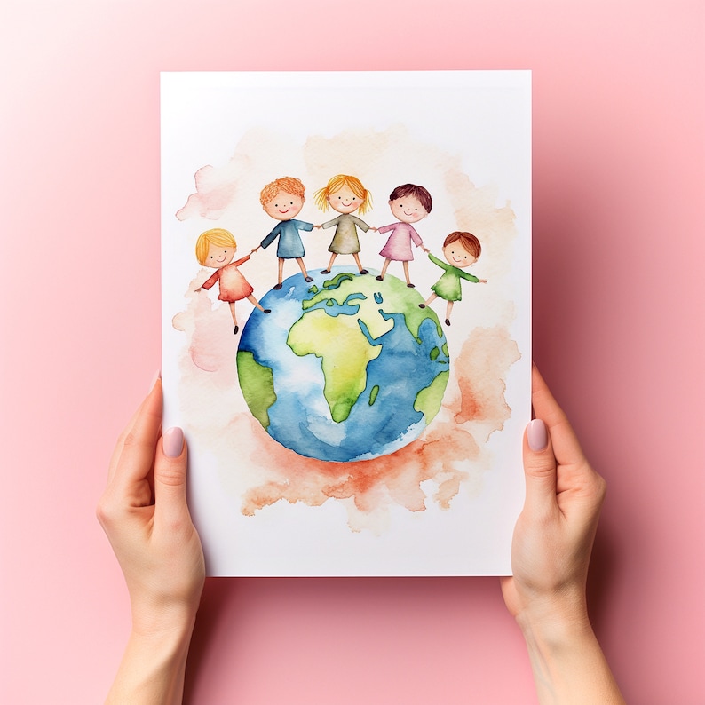 Peace Posters Nusery Wall Prints for Kids Love Wall Art Poster Set of 4 ...