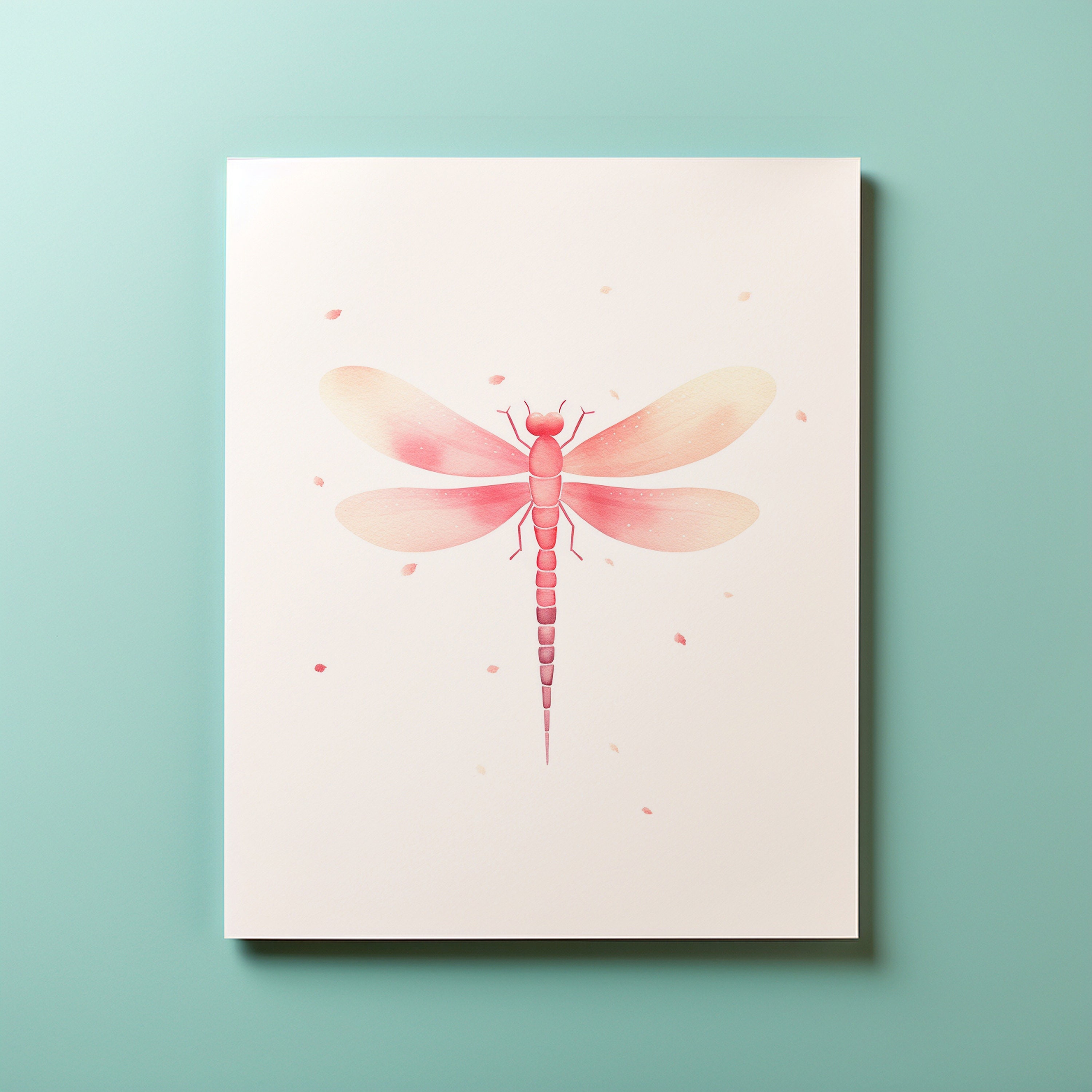 Cute Dragonfly Set of 3 Childrens Prints, Colorful Dragonflies ...