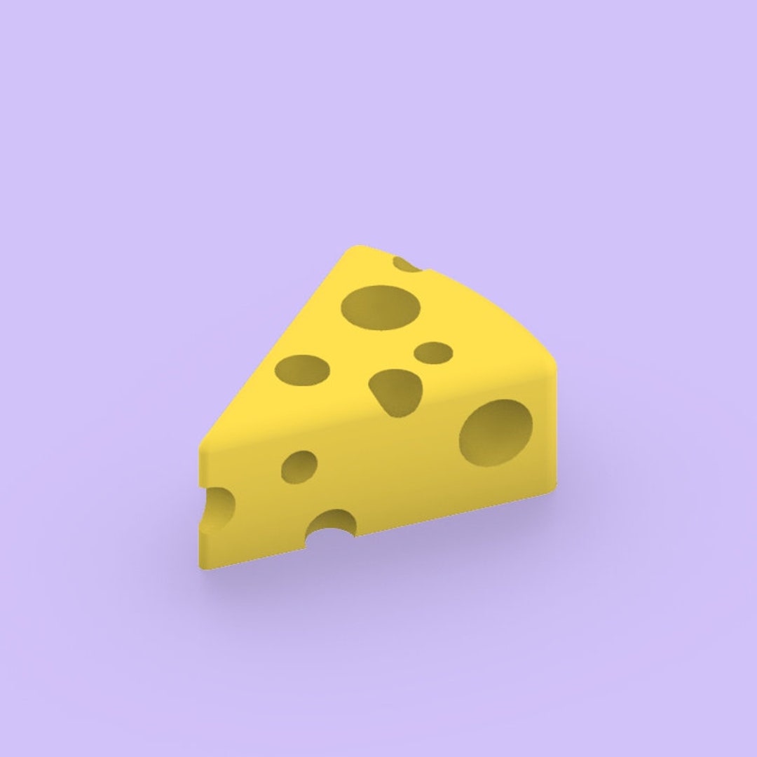 Cheese Slice 3D Print STL File - Etsy