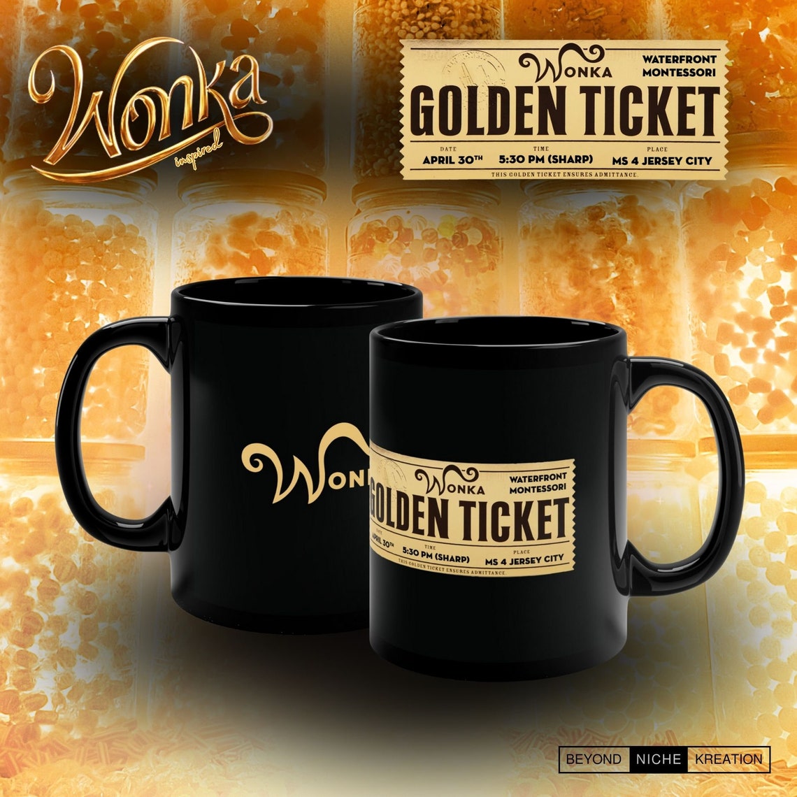 Limited Willy WONKA GOLDEN Ticket Willy Wonka Timothee Chalamet Willy ...