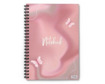 Rainbow Design Spiral Notebook, Ruled Line, Journal, Diary, Aesthetic ...