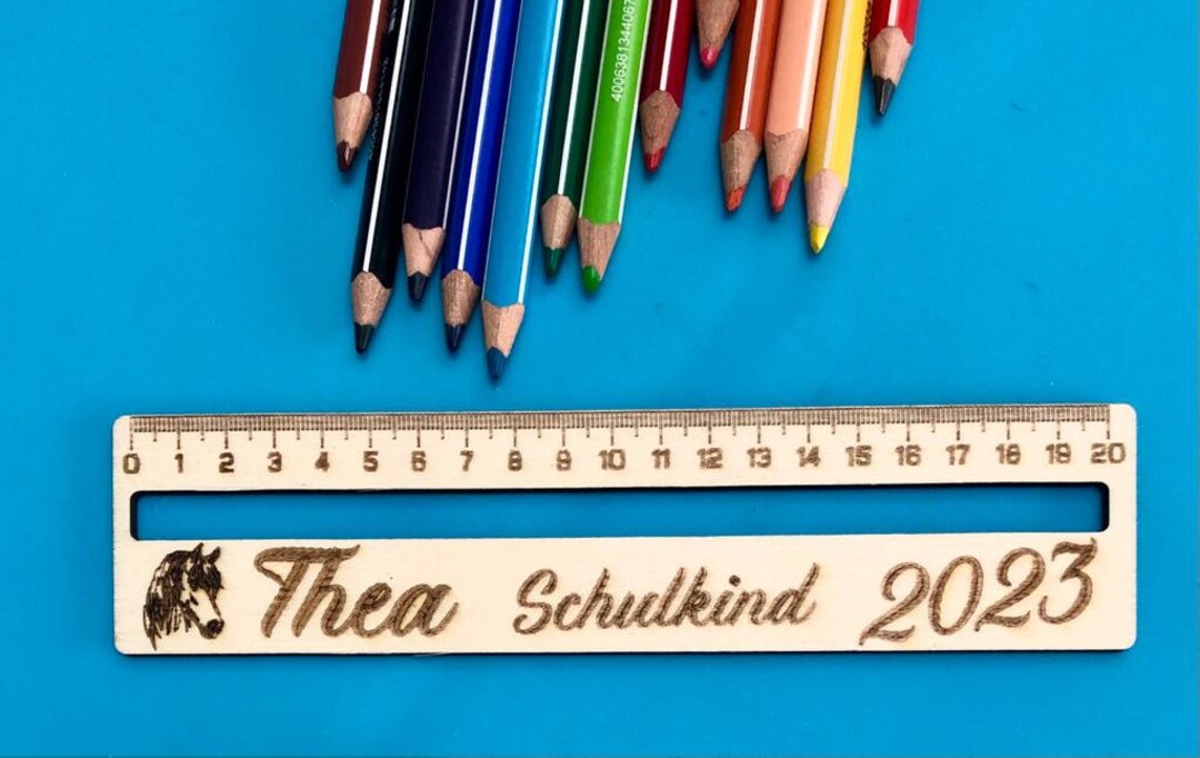 Personalized Wooden Reading Aid With Ruler to Give as a Gift for School ...