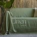 Linen Couch Cover, Natural Linen Sofa Slipcover, Furniture Protector ...
