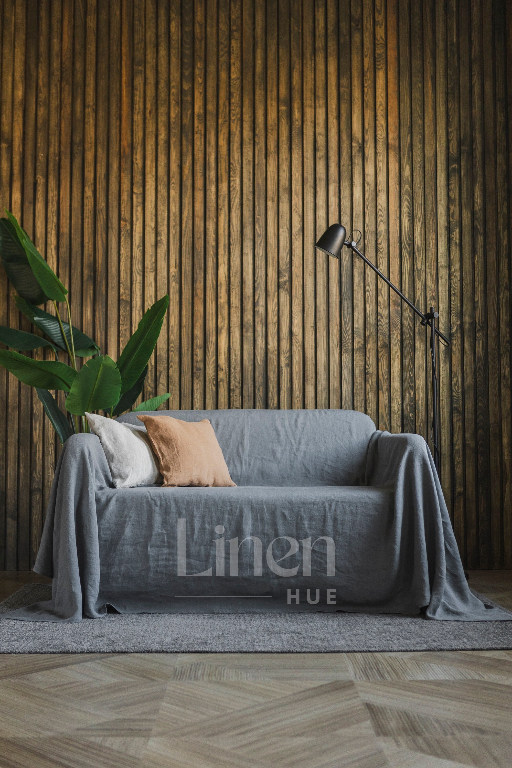 Linen Sofa Cover, Couch Slipcover, Loose Linen Couch Cover, Seater Sofa ...