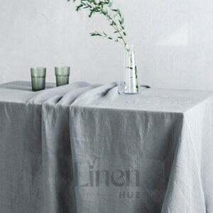 Extra Large Tablecloth, Linen Table Cloth, Stonewashed Linen Tablecloth ...