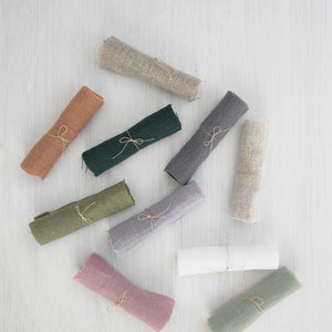 Linen Fabric Samples, Linen Swatches Set, Linen Samples for Shower ...