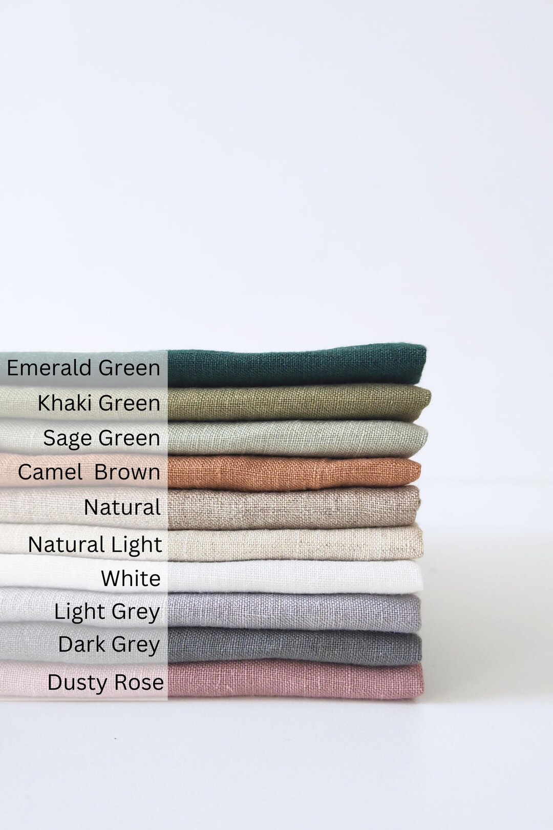 Linen Fabric Samples, Linen Swatches Set, Linen Samples for Shower ...