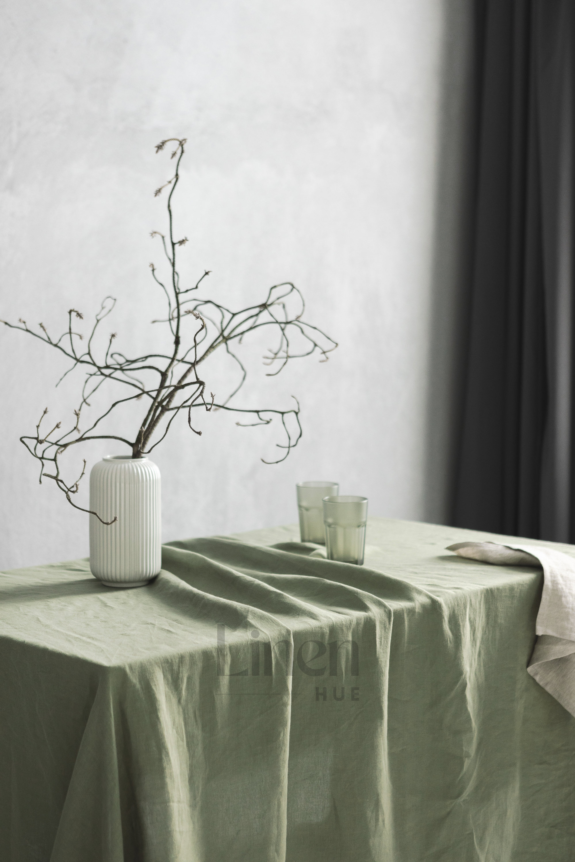 Natural Linen Tablecloth, Table Cloth, Rectangle Tablecloth, Oval Table ...