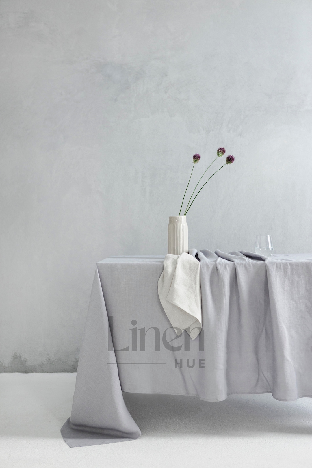 Linen Table Cover, Extra Long Tablecloth, Stonewashed Linen Tablecloth ...