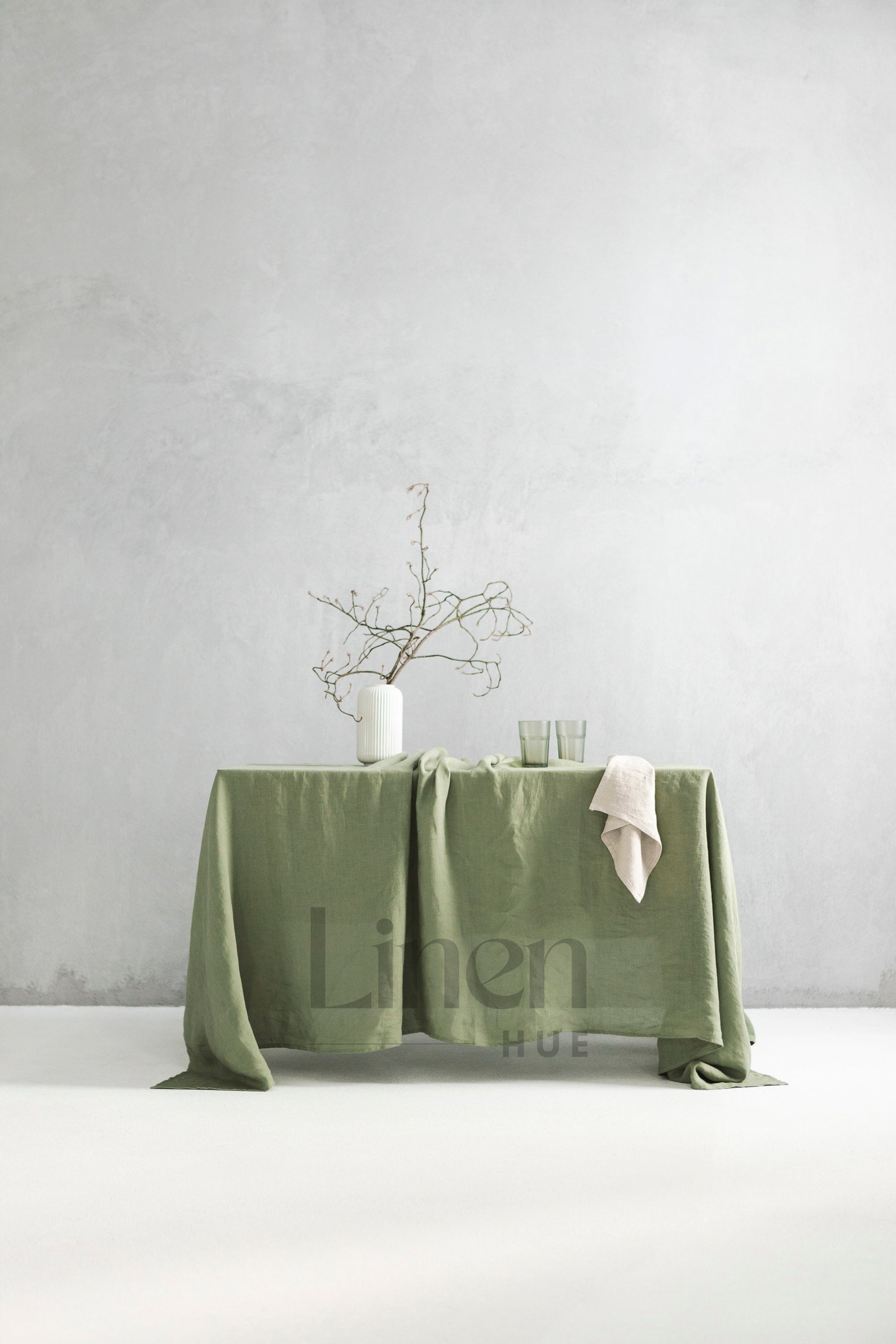Natural Linen Tablecloth, Extra Large Rectangle Tablecloth, Oval Table ...