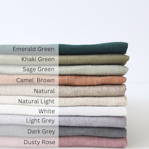 Linen Fabric Samples, Linen Swatches Set, Linen Samples for Shower ...