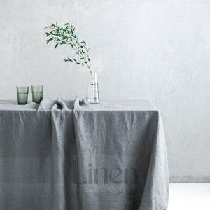 Extra Large Tablecloth, Linen Table Cloth, Stonewashed Linen Tablecloth ...