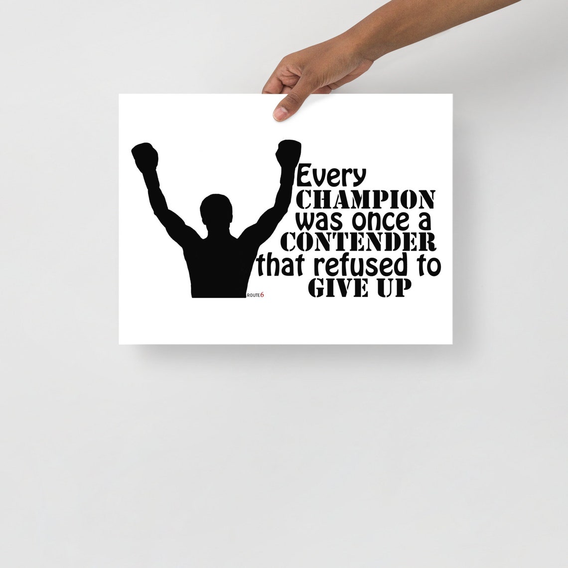 ROCKY BALBOA Famous Quote Poster Boxing, Gym, Fighting, Fighter, Boxer ...