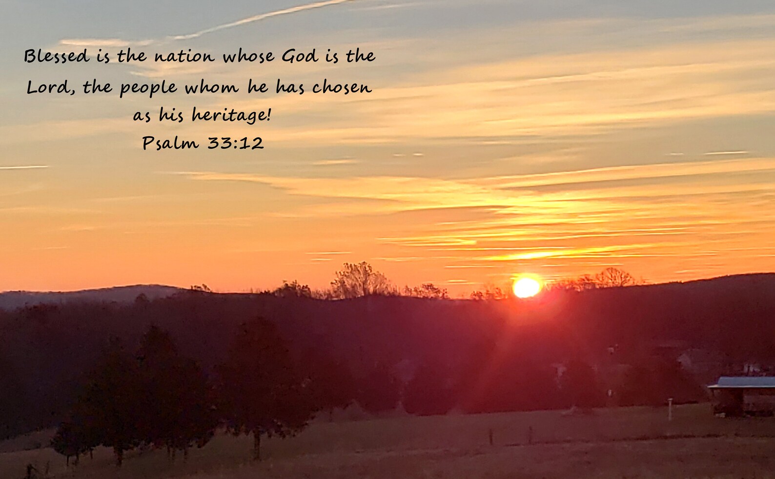 Gods Country Psalm 33:12 - Etsy