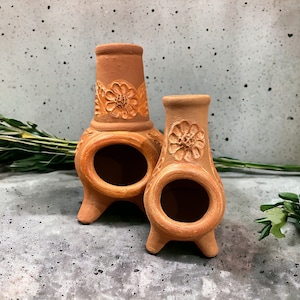 Mini Tea Light Mexican Chiminea, Tabletop Mini Chimenea, Insense and ...