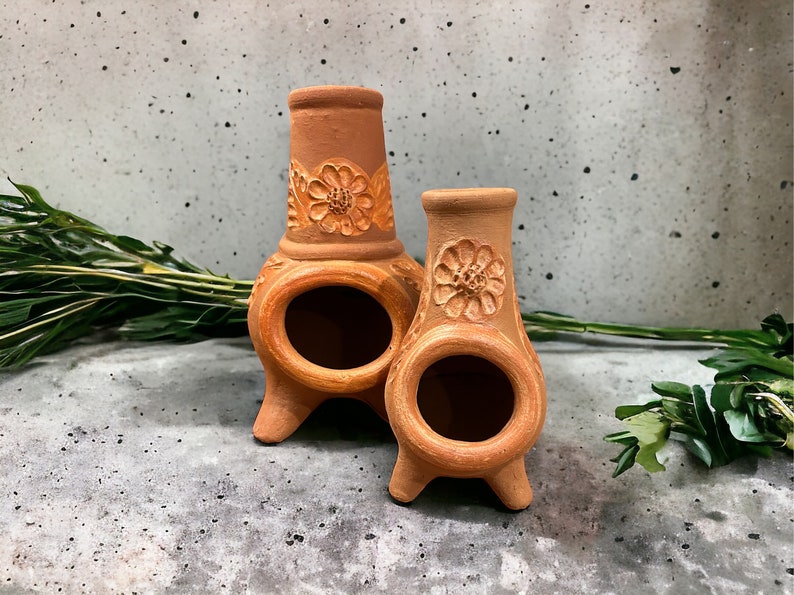 Mini Tea Light Mexican Chiminea, Tabletop Mini Chimenea, Insense and ...