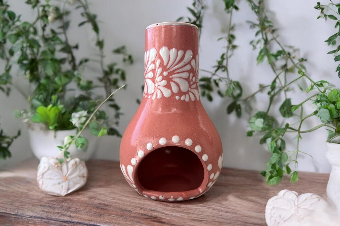 Mexican Tea Light Chiminea, Tabletop Mini Chimenea, Insense and Palo ...