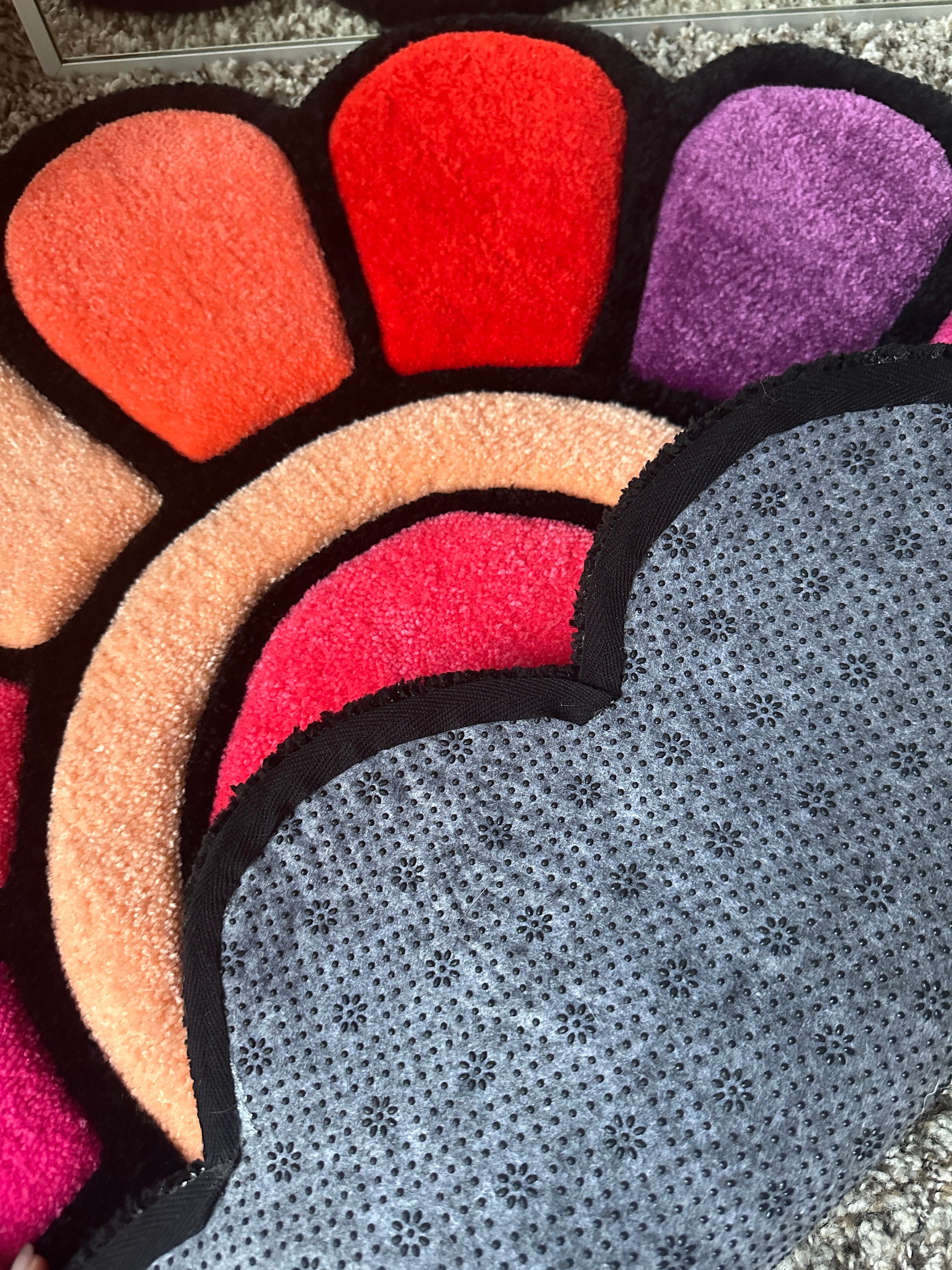 Murakami Inspired Flower Rug - Etsy