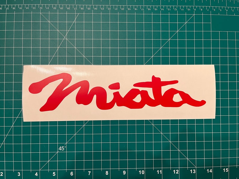 Miata Vinyl Decal for Cars, Trucks, Laptops, Motorcycles - 10" Wide and ...